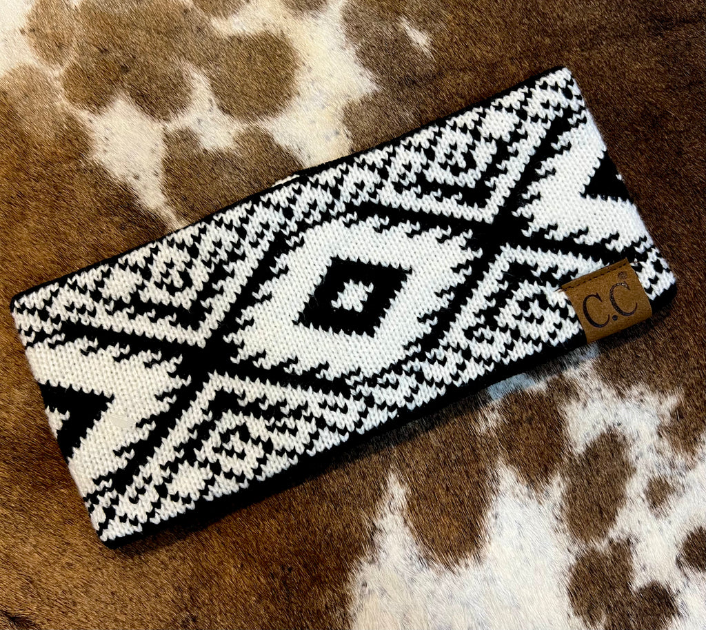 Naomi Aztec Headband {Black} – Pistola Boutique